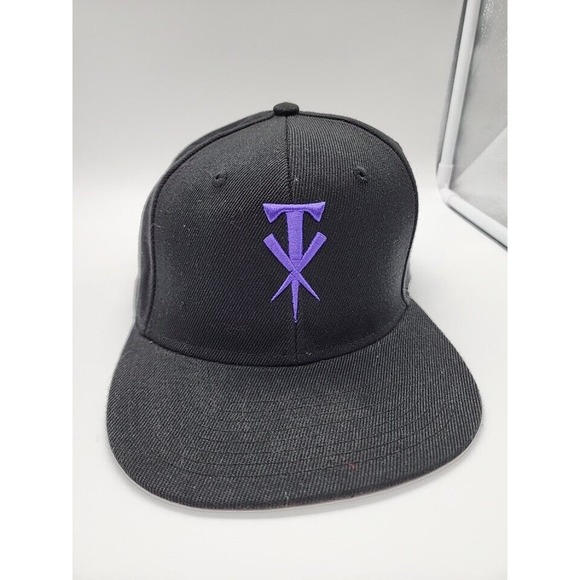 WWE | Accessories | Mens Black The Undertaker Cross Snapback Hat Wwe ...